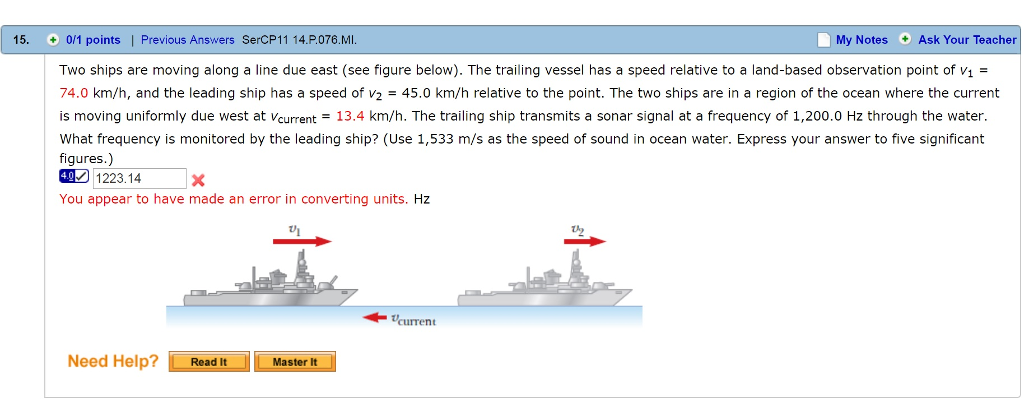 Solved Two ships are moving along a line due east (see | Chegg.com