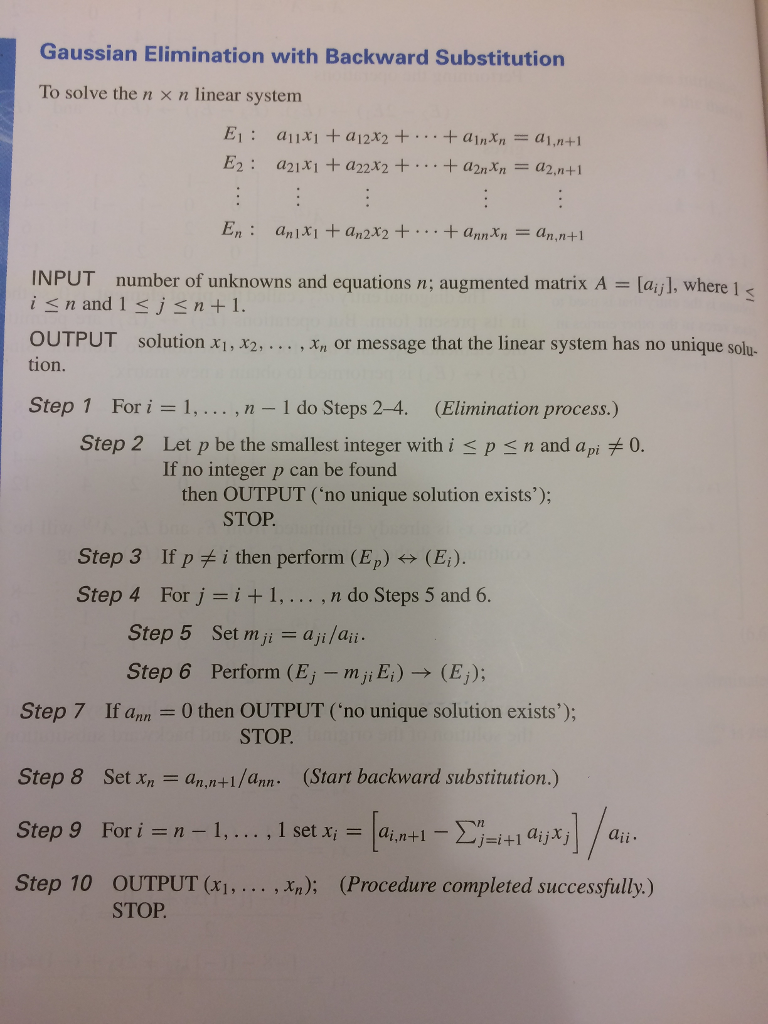 Solved 1. A) Create a function gaussian elimination | Chegg.com