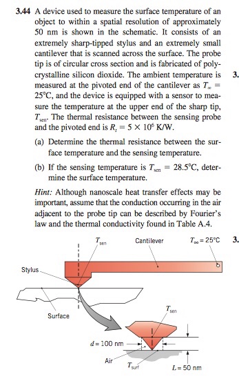 Solved A device used to measure the surface temperature of | Chegg.com