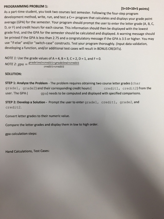 Solved PROGRAMMING PROBLEM 1: [5+10+10+5 points] As a | Chegg.com
