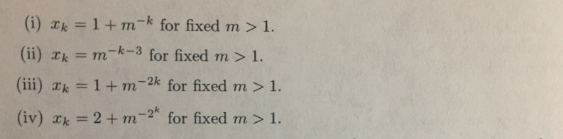 Solved Each of the following sequences converges. For each | Chegg.com