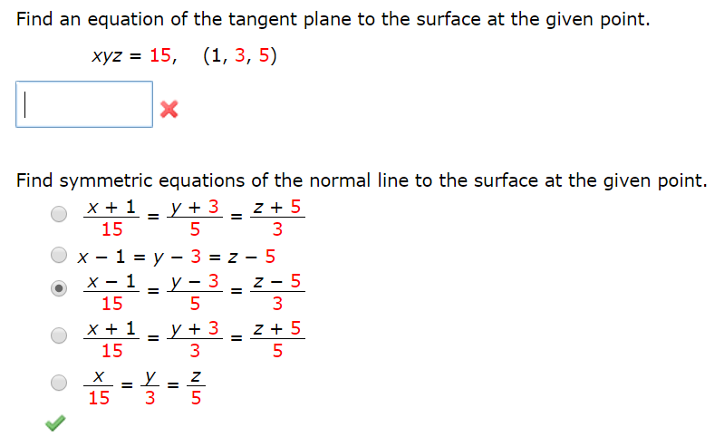Solved Find an equation of the tangent plane to the surface | Chegg.com