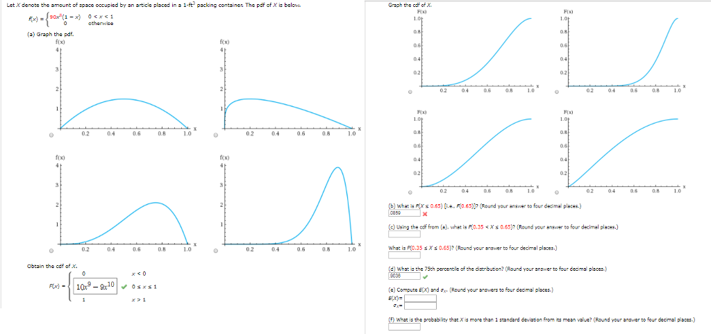 Solved ofX Fx) Graph the c Fx) Let Xdenote the amount of | Chegg.com