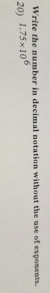 Solved Write the number in decimal notation without the use | Chegg.com
