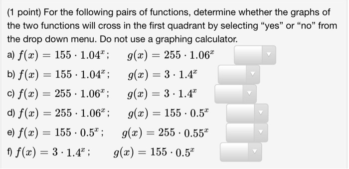 Solved For The Following Pairs Of Functions Determine 0332