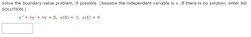 Solved Solve the boundary-value problem, if possible. | Chegg.com