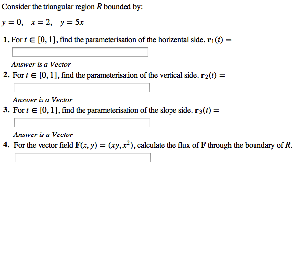Consider the triangular region R bounded by: y = 0, | Chegg.com