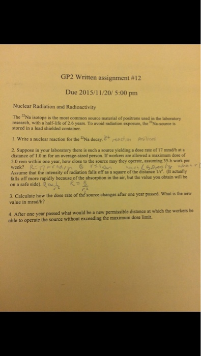 Solved Nuclear Radiation and Radioactivity The ^22Na | Chegg.com