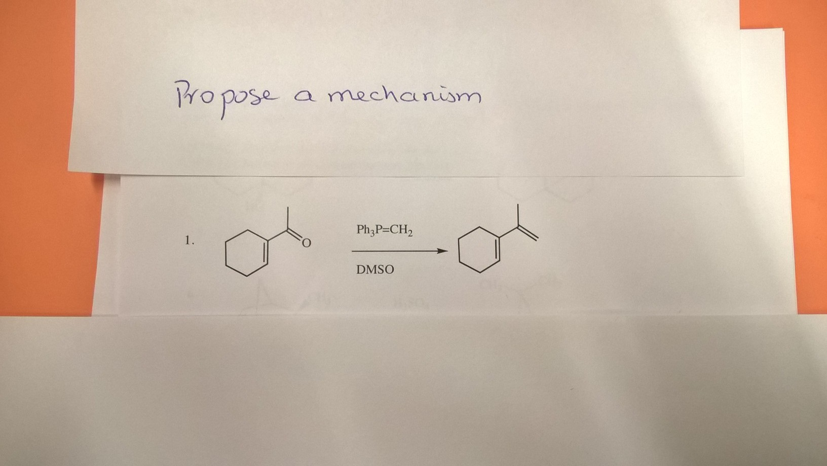 Solved lho pose a mechanism Ph3P-CH2 DMSO | Chegg.com