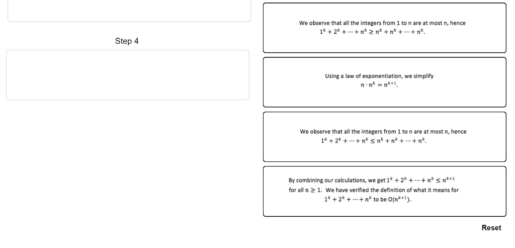 Solved Click and drag the steps that are required to prove | Chegg.com