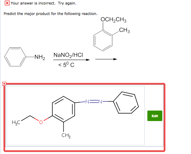 Solved Your answer is incorrect. Try again. Predict the | Chegg.com