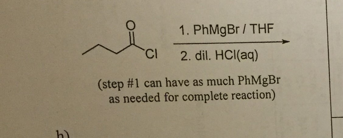 Solved (step #1 can have as much PhMgBr as needed for | Chegg.com