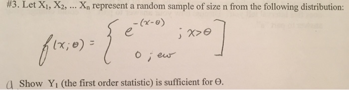 Solved 3. Let X1, X2, ... Xn represent a random sample of | Chegg.com