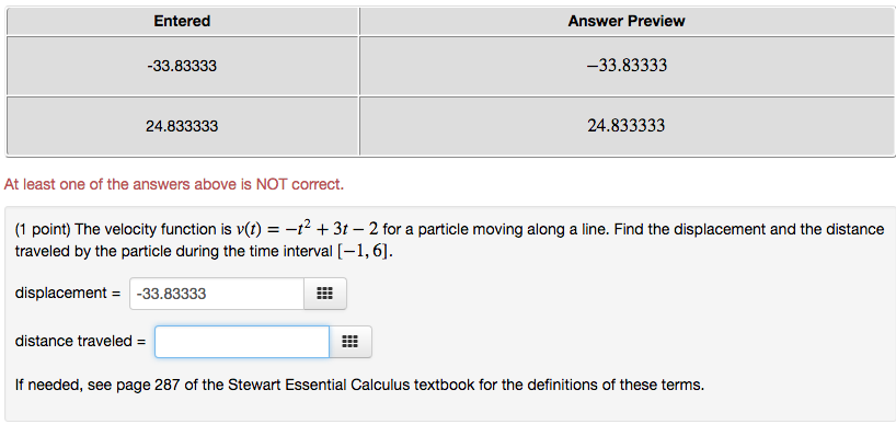 Solved Entered Answer Preview 33.83333 33.83333 24.833333 | Chegg.com