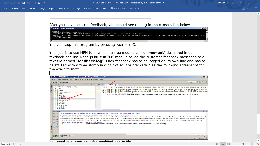 running into a few issues getting the log to write | Chegg.com