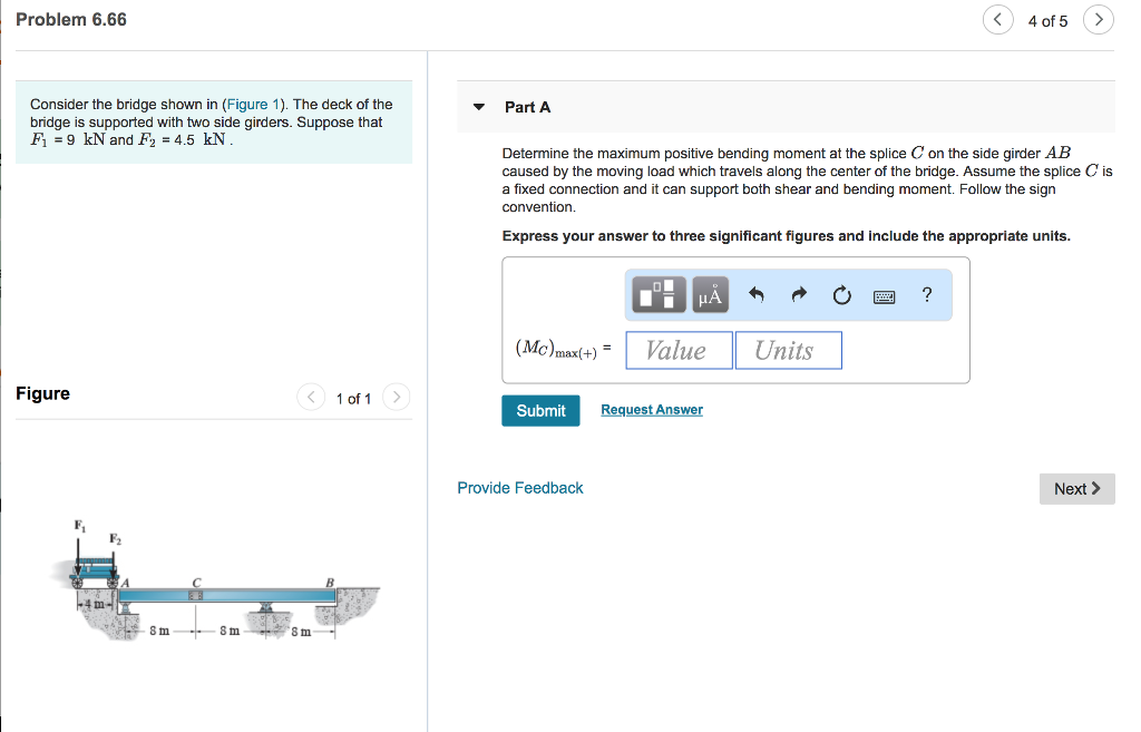 Solved Problem 6.66 4 of 5 Consider the bridge shown in | Chegg.com
