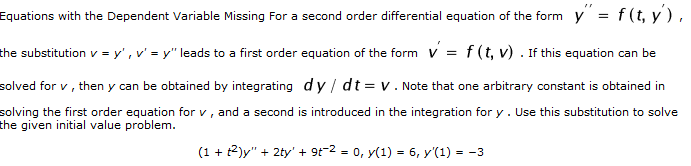 Solved Equations with the Dependent Variable Missing For a | Chegg.com