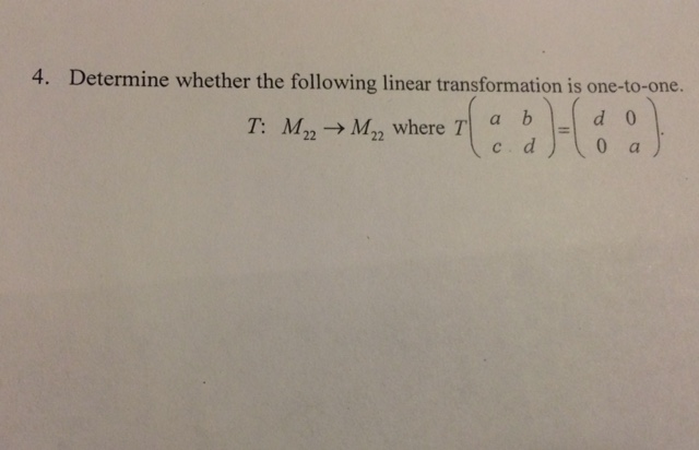 Solved 4. Determine whether the following linear | Chegg.com