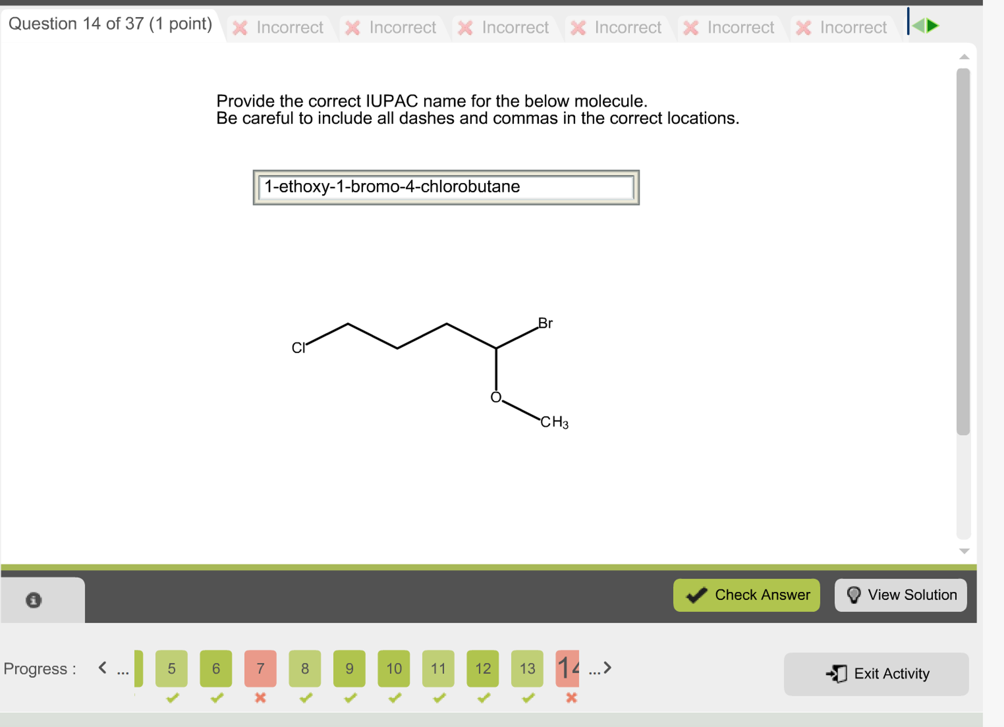 Solved Provide the correct IUPAC name/structure for the | Chegg.com