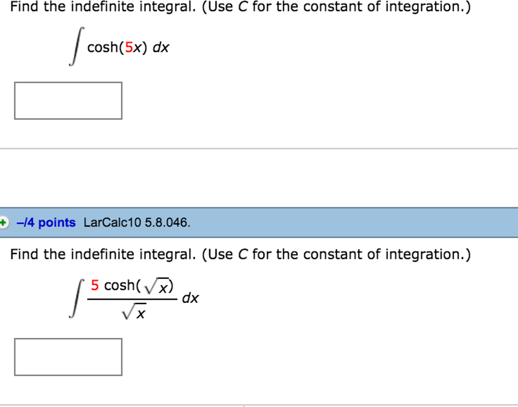 Solved Find the indefinite integral. (Use C for the constant | Chegg.com Solved Find the indefinite integral. (Use C for the constant | Chegg.com