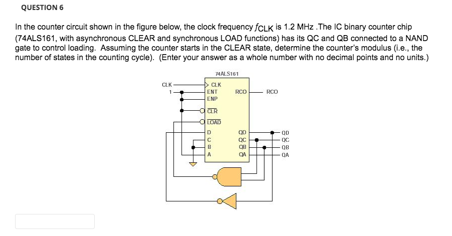 Solved QUESTION 6 In the counter circuit shown in the figure | Chegg.com