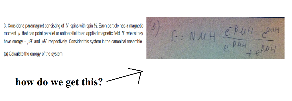 Solved 3. Considera paramagnet consisting of N, spins with | Chegg.com