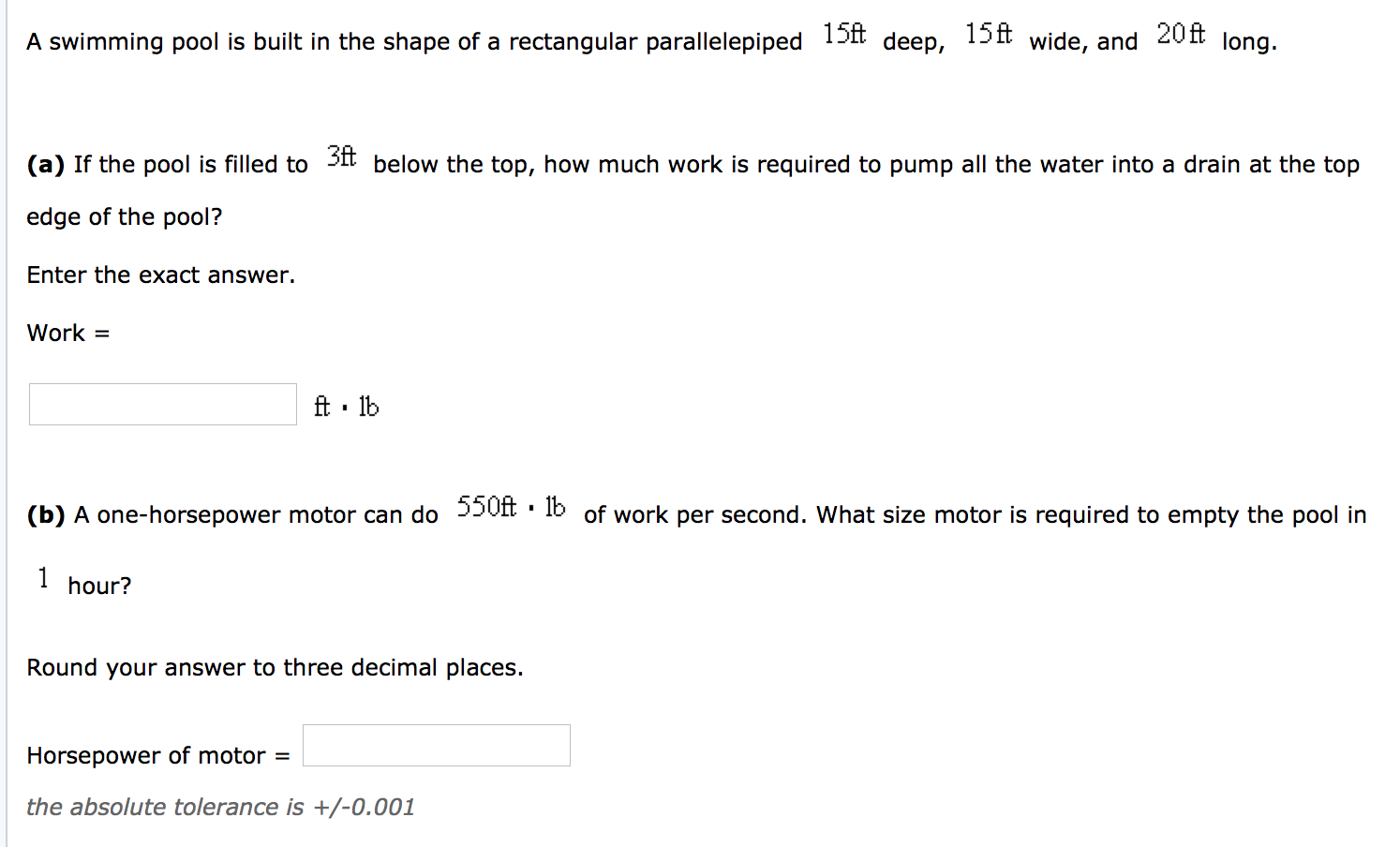 Solved A swimming pool is built in the shape of a | Chegg.com