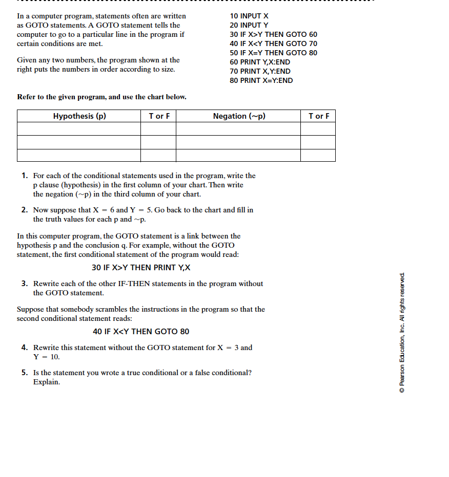 Solved 10 Input X In A Computer Program Statements Often 6959