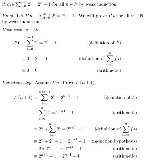 Induction Examples