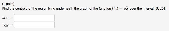 Solved Find the centroid of the region lying underneath the | Chegg.com