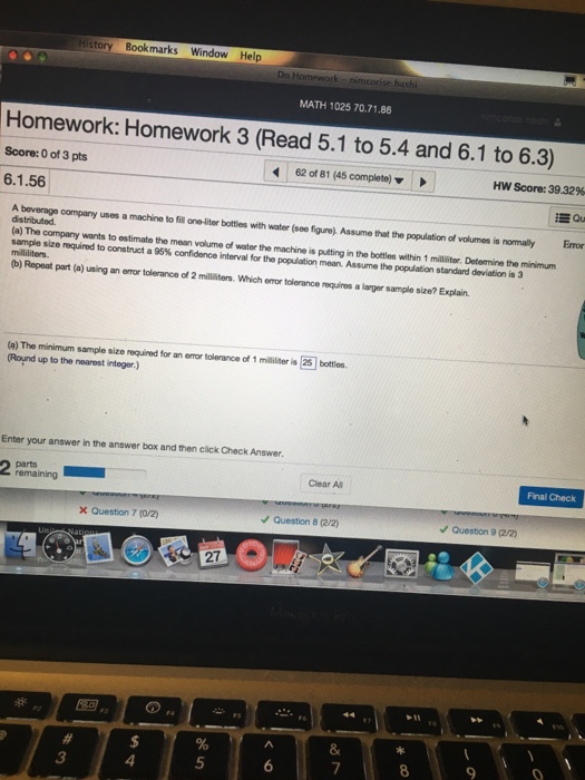 Solved A beverage company uses a machine to fill one-liter | Chegg.com