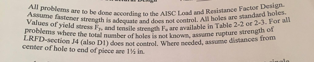 Solved All problems are and Resistance Factor Design. Assume | Chegg.com