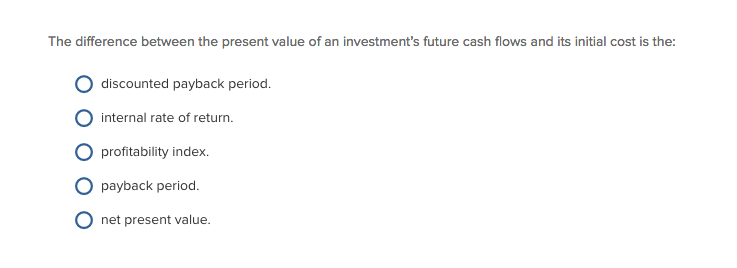 Solved The difference between the present value of an | Chegg.com