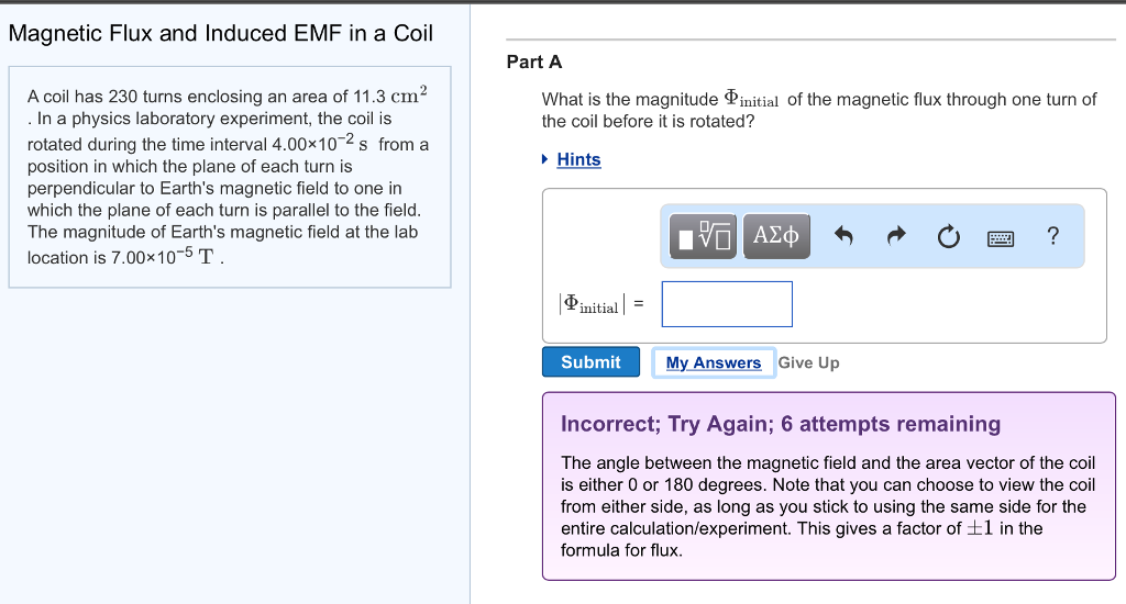 Solved Magnetic Flux and Induced EMF in a Coil Part A A coil | Chegg.com