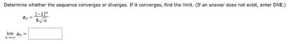 Solved Determine whether the sequence converges or diverges. | Chegg.com