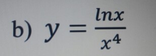 Solved a) y=ln(6x | Chegg.com