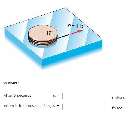 Solved The 41-lb solid circular disk is initially at rest on | Chegg.com