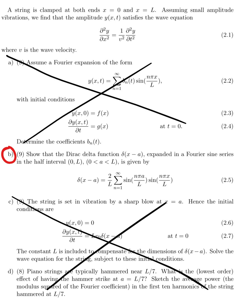 Solved A string is clamped at both ends x 0 and x L. | Chegg.com Solved A string is clamped at both ends x 0 and x L. | Chegg.com