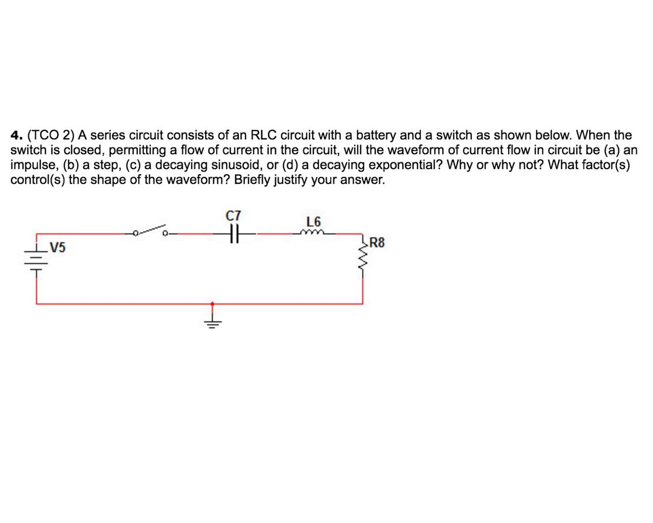 Solved A series circuit consists of an RLC circuit with a | Chegg.com Solved A series circuit consists of an RLC circuit with a | Chegg.com