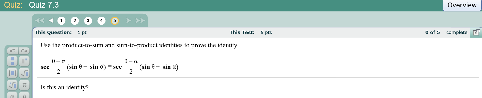 Solved Use the product-to-sum and sum-to-product identities | Chegg.com