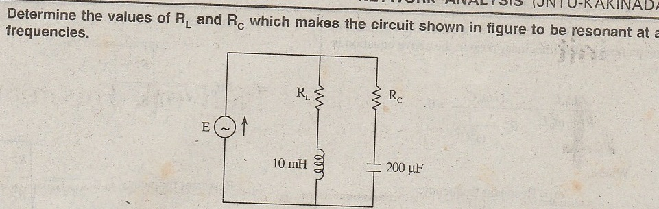 Solved IALISIS NTURAKINADA Determine the values of R and Rc | Chegg.com