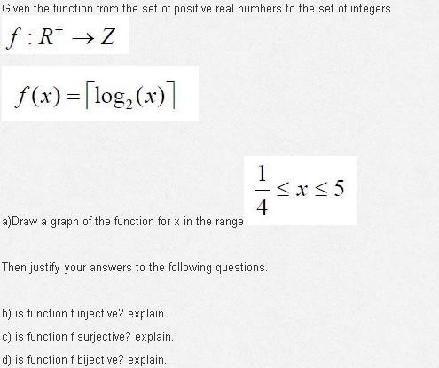 Solved Given the function from the set of positive real | Chegg.com