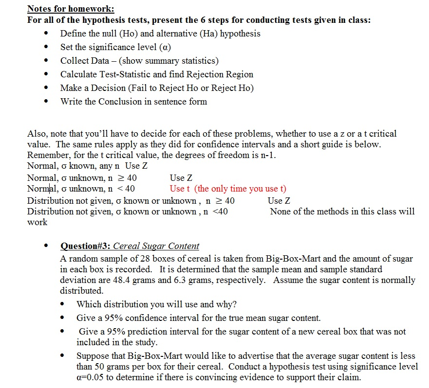 Solved For all of the hypothesis tests, present the 6 steps | Chegg.com