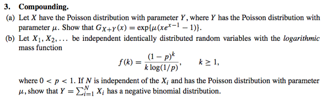 Let X have the Poisson distribution with parameter Y, | Chegg.com