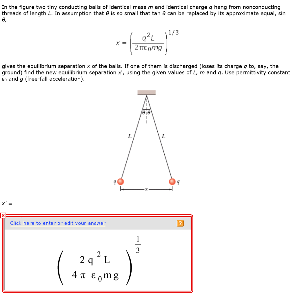 Solved In the figure two tiny conducting balls of identical | Chegg.com
