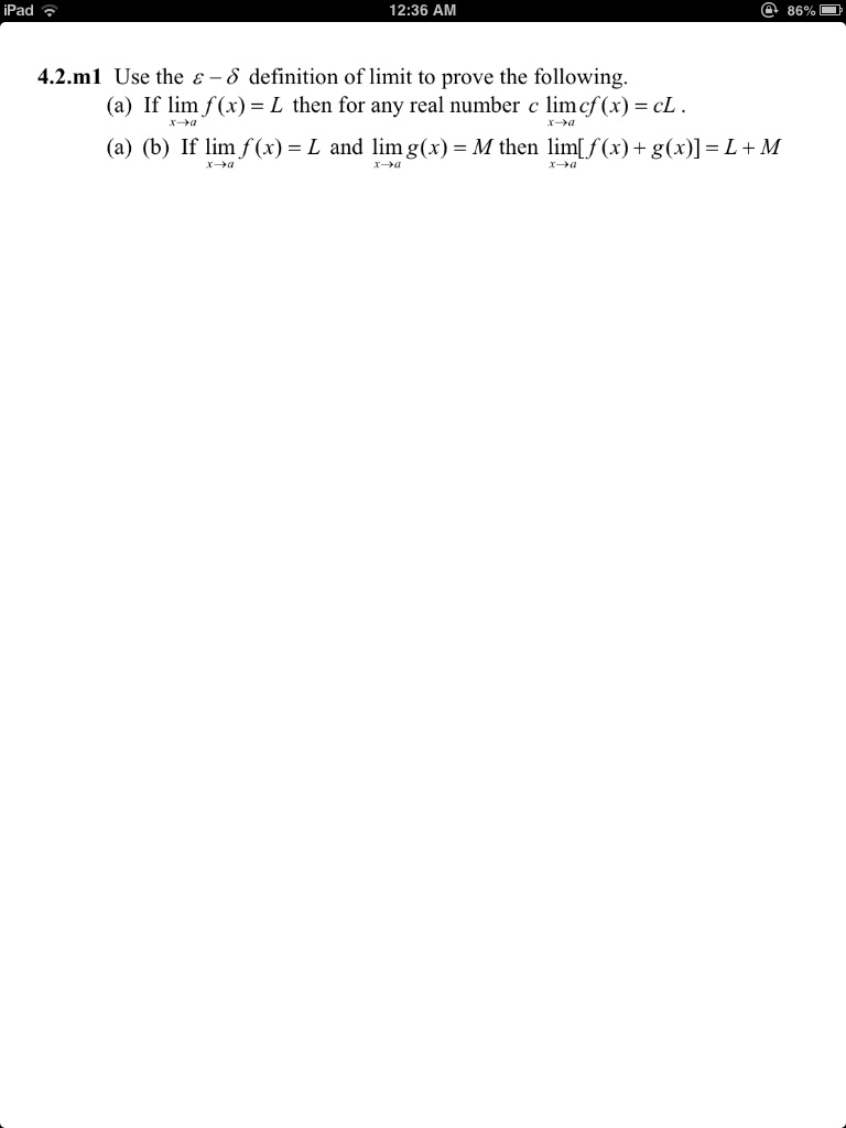 Solved Use the epsilon-delta definition of limit to prove | Chegg.com