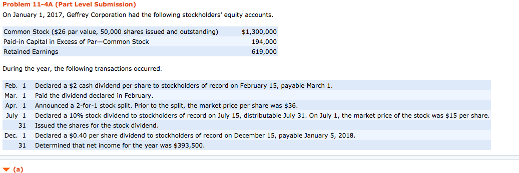 Solved Problem 11-4A (Part Level Submission) On January 1, | Chegg.com