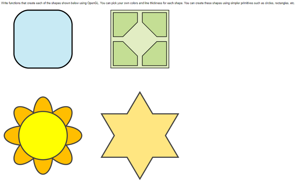 Solved What Are The Functions To Make These Shapes Exactly 
