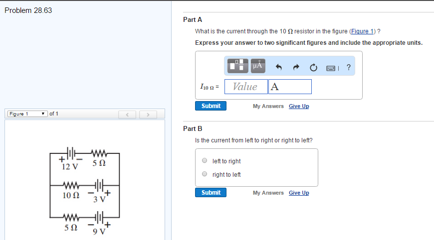 Solved What is the current through the 10 omega resistor in | Chegg.com