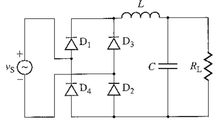 The single phase bridge rectifier shown below is | Chegg.com